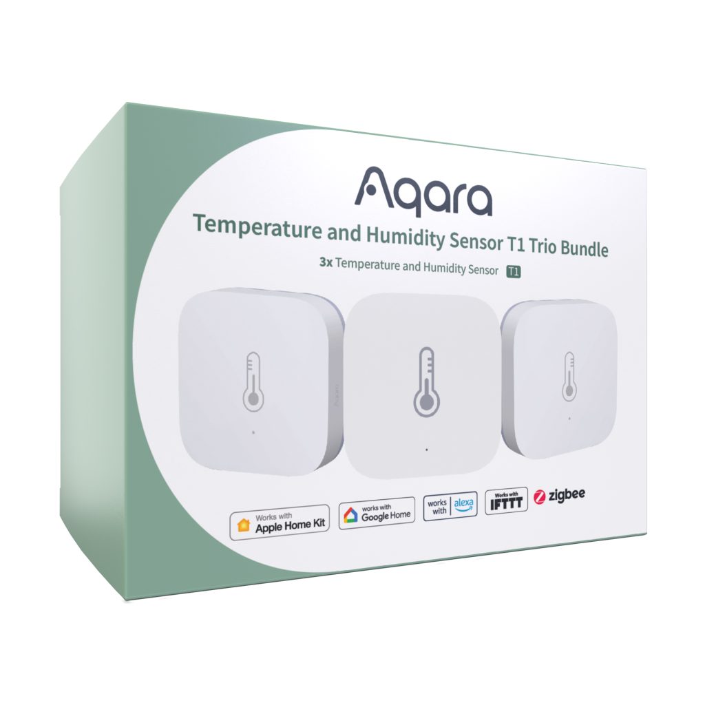 Aqara Temperature and Humidity Sensor T1 Trio Bundle - Aqara UK Shop
