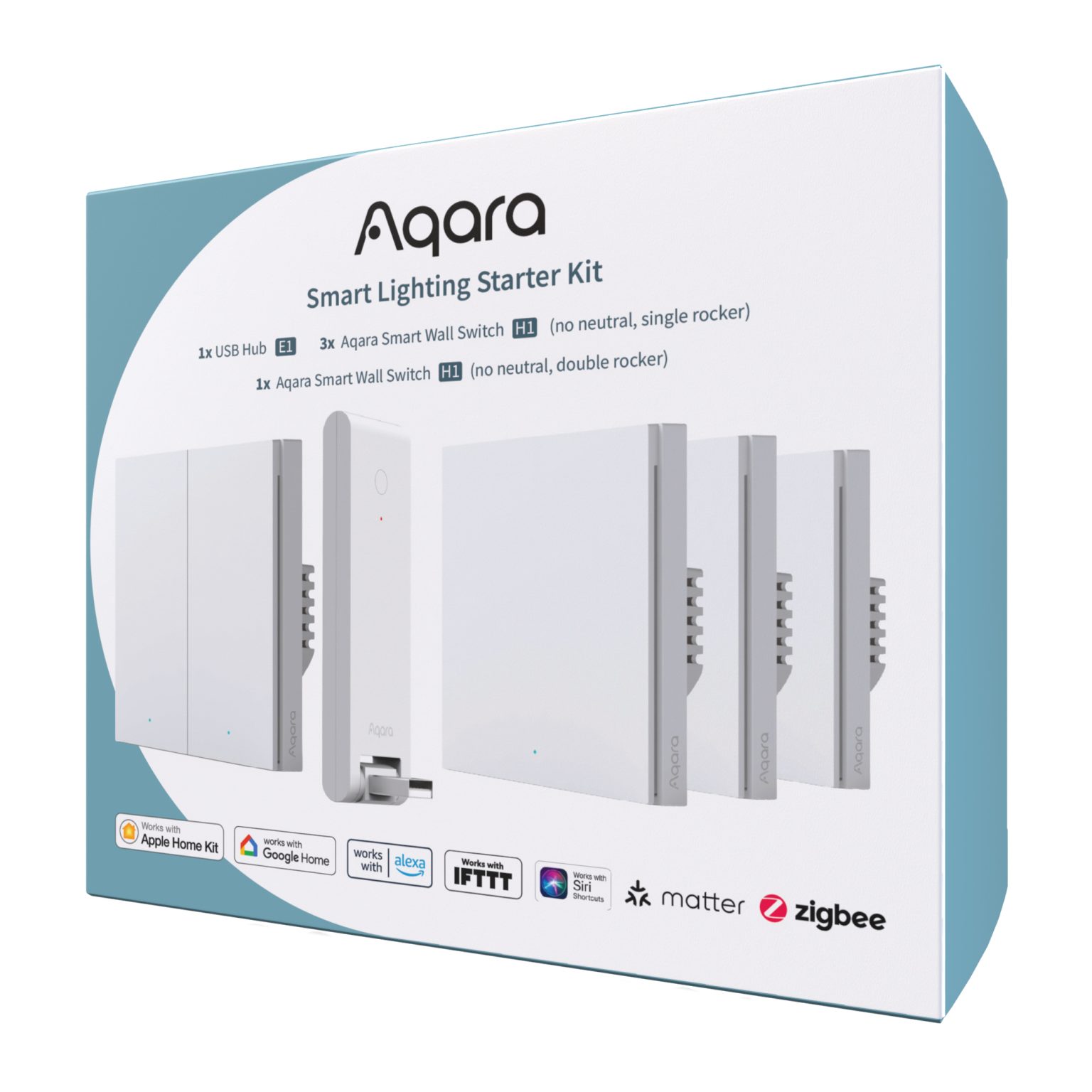 Aqara Wireless Remote Switch H1 (Double Rocker) - Aqara UK Shop