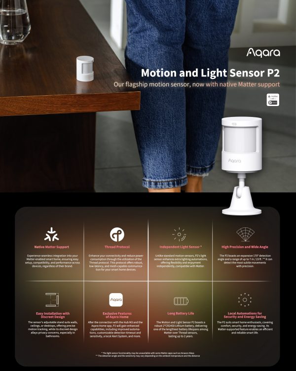Aqara Motion and Light Sensor P2 - Aqara UK Shop