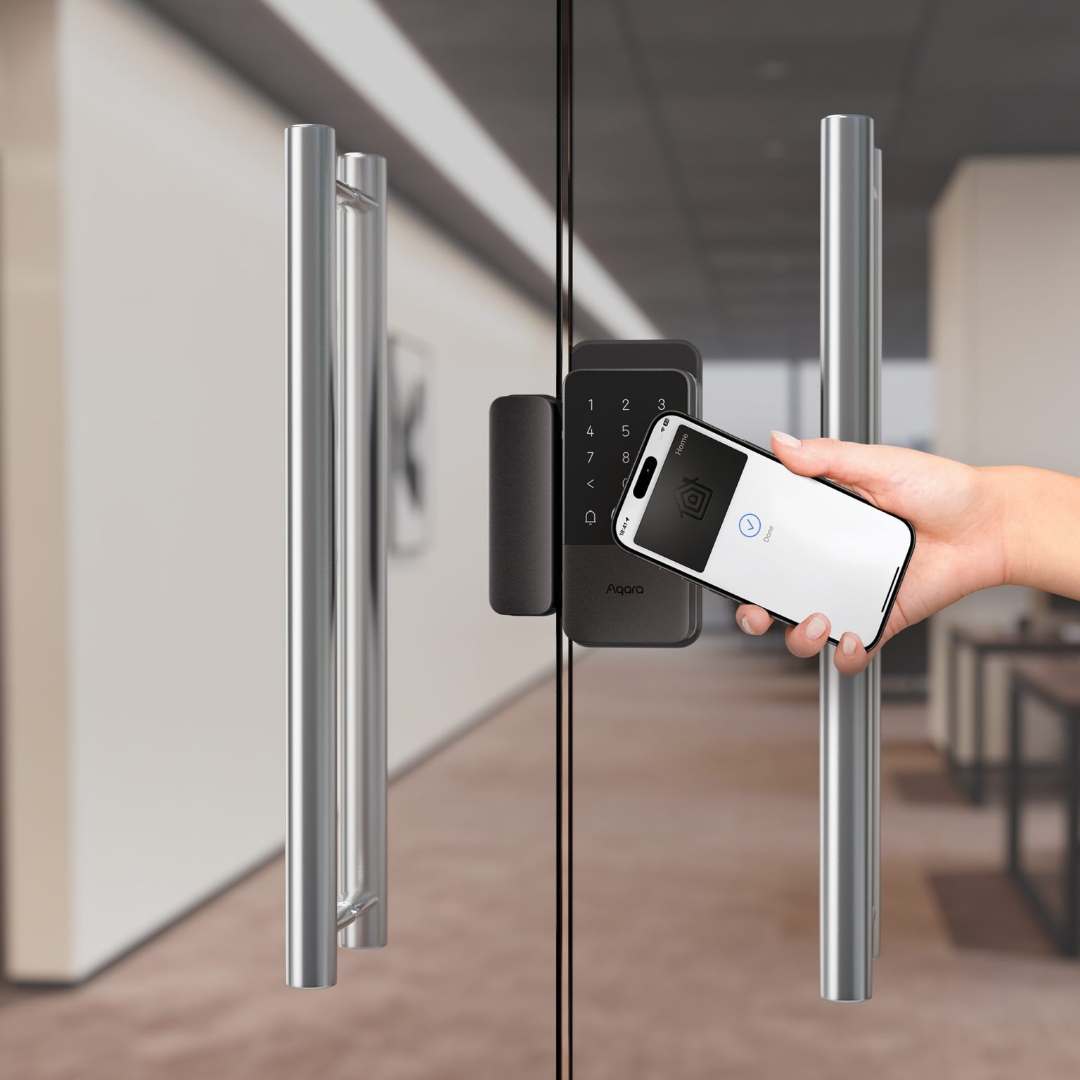 Aqara Smart Glass Door Lock U500 - Aqara UK Shop